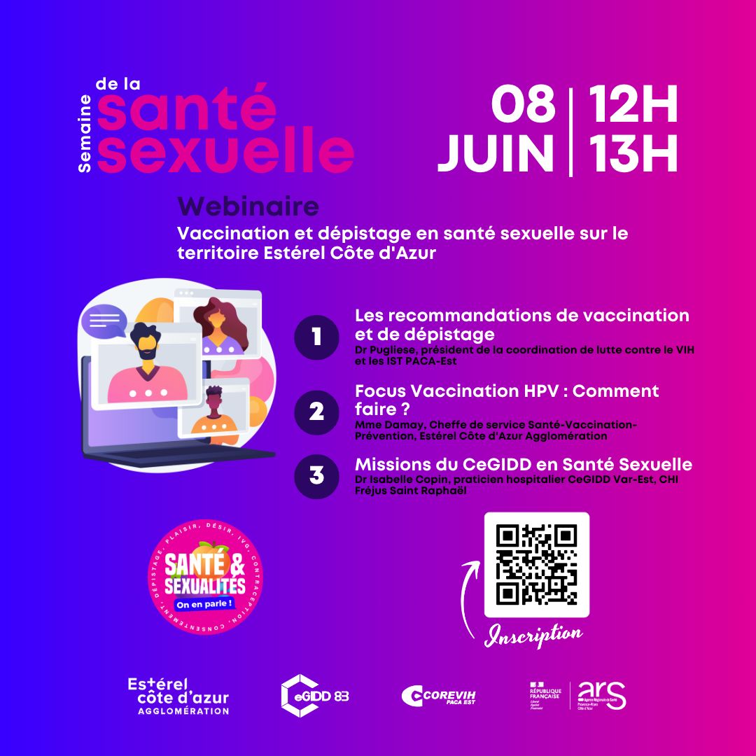 Webinaire Santé Sexuelle Territoire Esterel Côte Dazur Agglomération